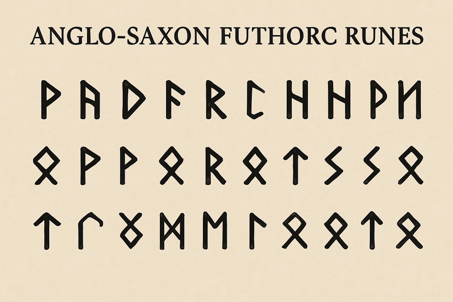 Runic Alphabets: Elder Futhark, Younger Futhark & Futhorc