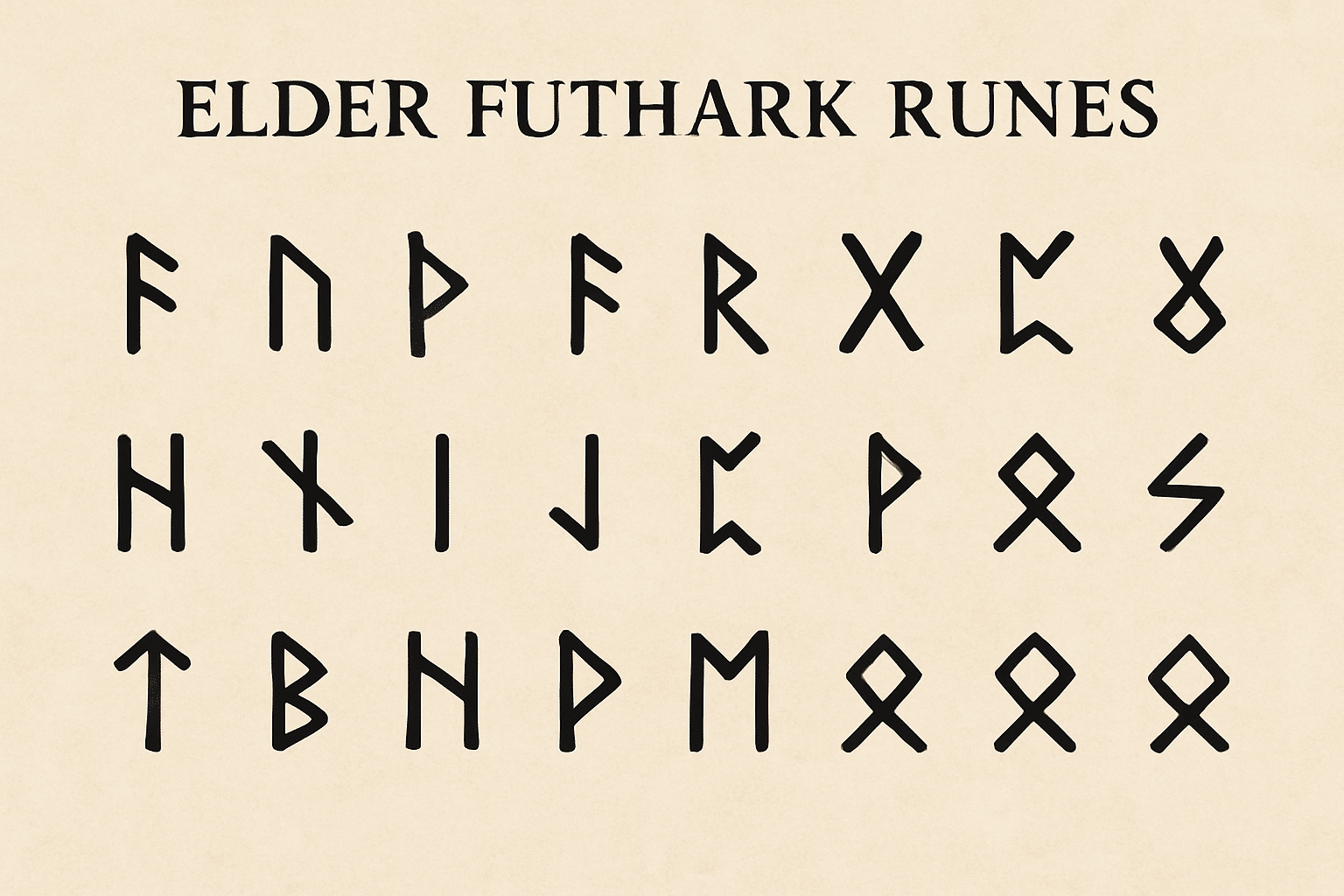 Runic Alphabets: Elder Futhark, Younger Futhark & Futhorc