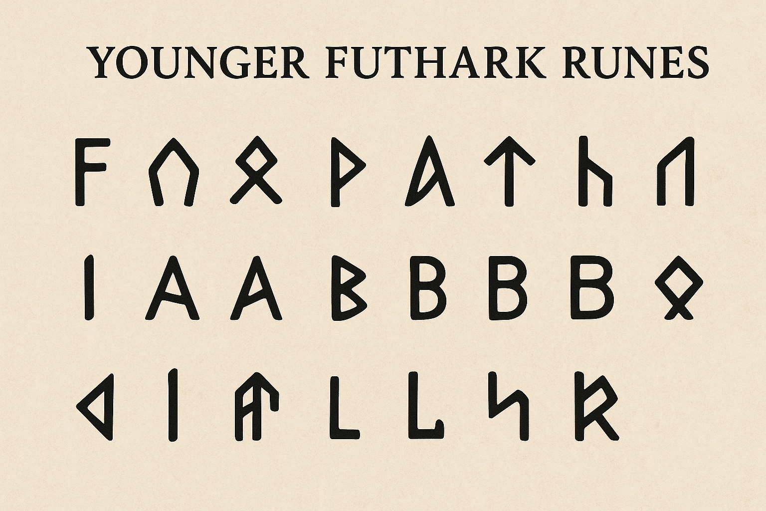 Runic Alphabets: Elder Futhark, Younger Futhark & Futhorc